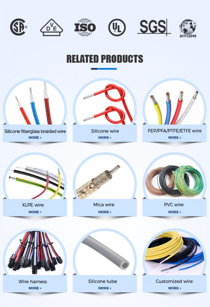 히터 로봇용 VDE H05S-K 450V 180C 실리콘고무 전선 케이블 주석 도금 구리